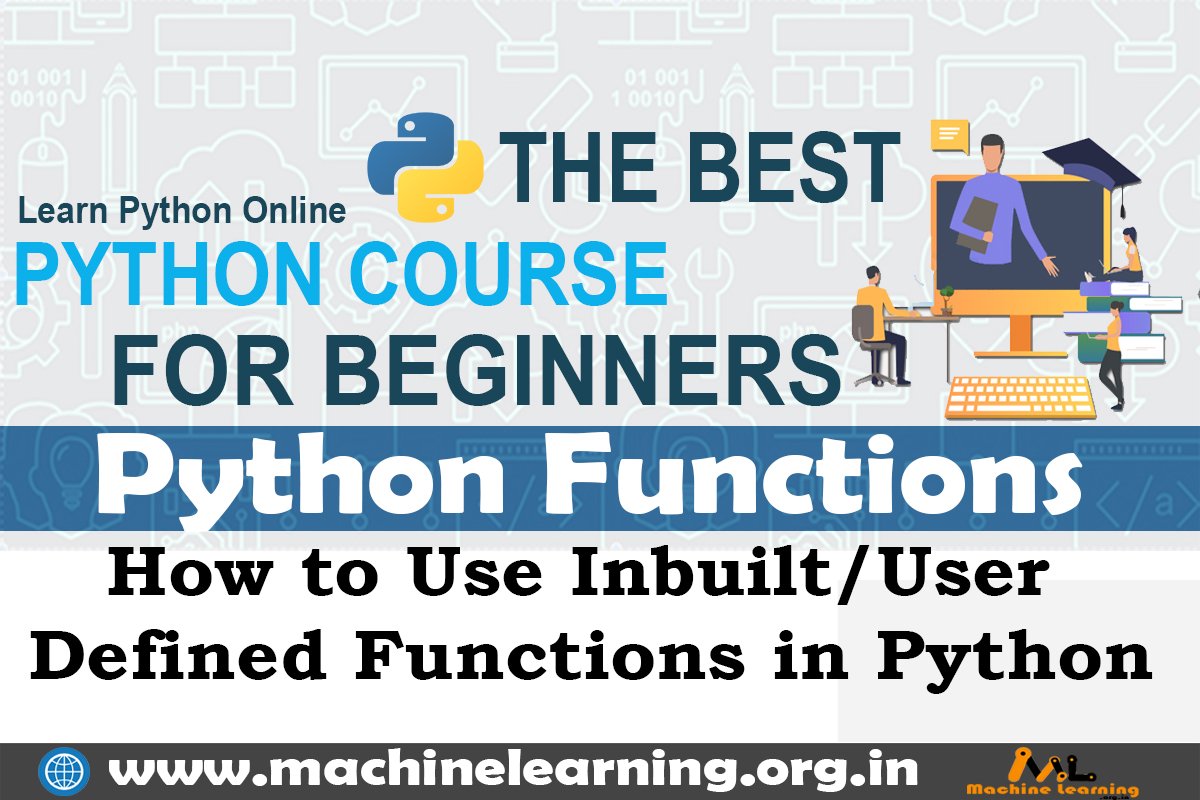 Python Functions Machine Learning Tutorials Courses And Certifications